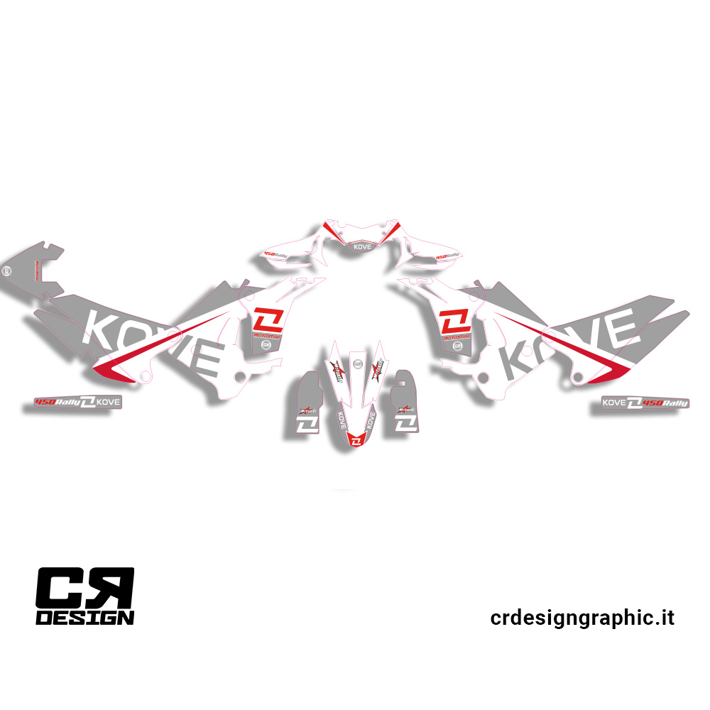 Kit Grafiche KOVE 450 Rally 10 - CR Design Graphic